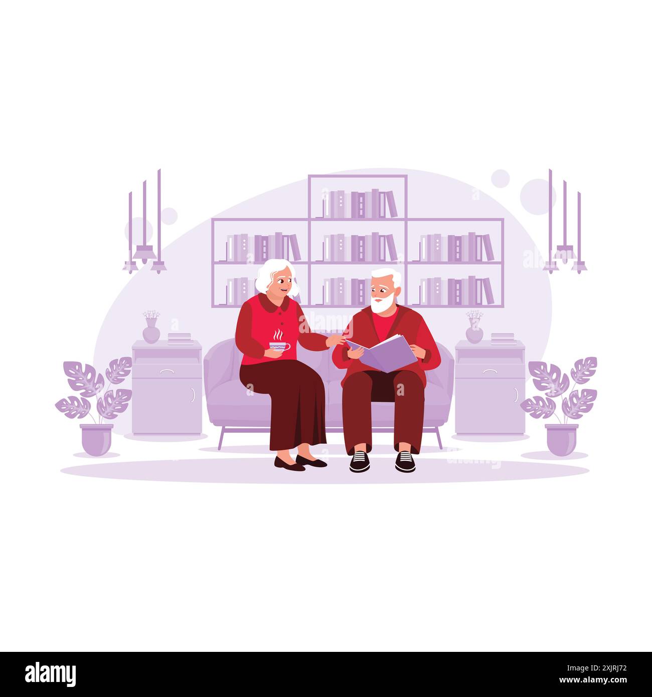 Woman memory looking senior Stock Vector Images - Alamy