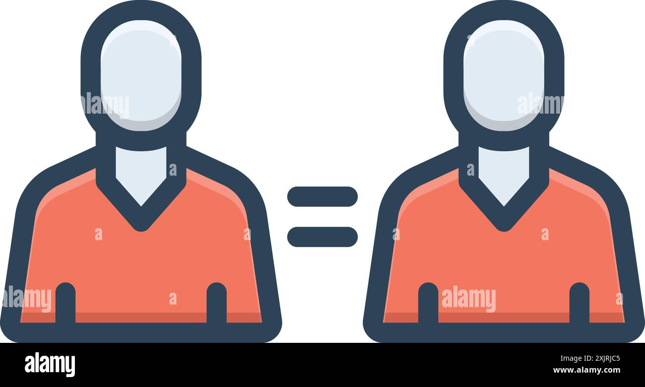Duplicate person Stock Vector Images - Alamy