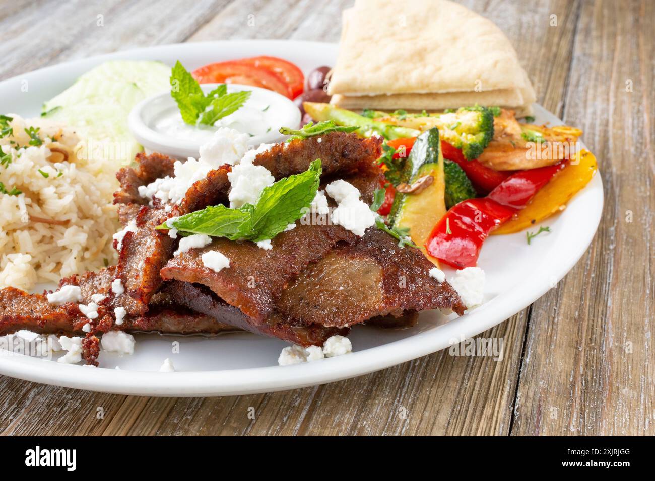 Gyro plate hi-res stock photography and images - Alamy