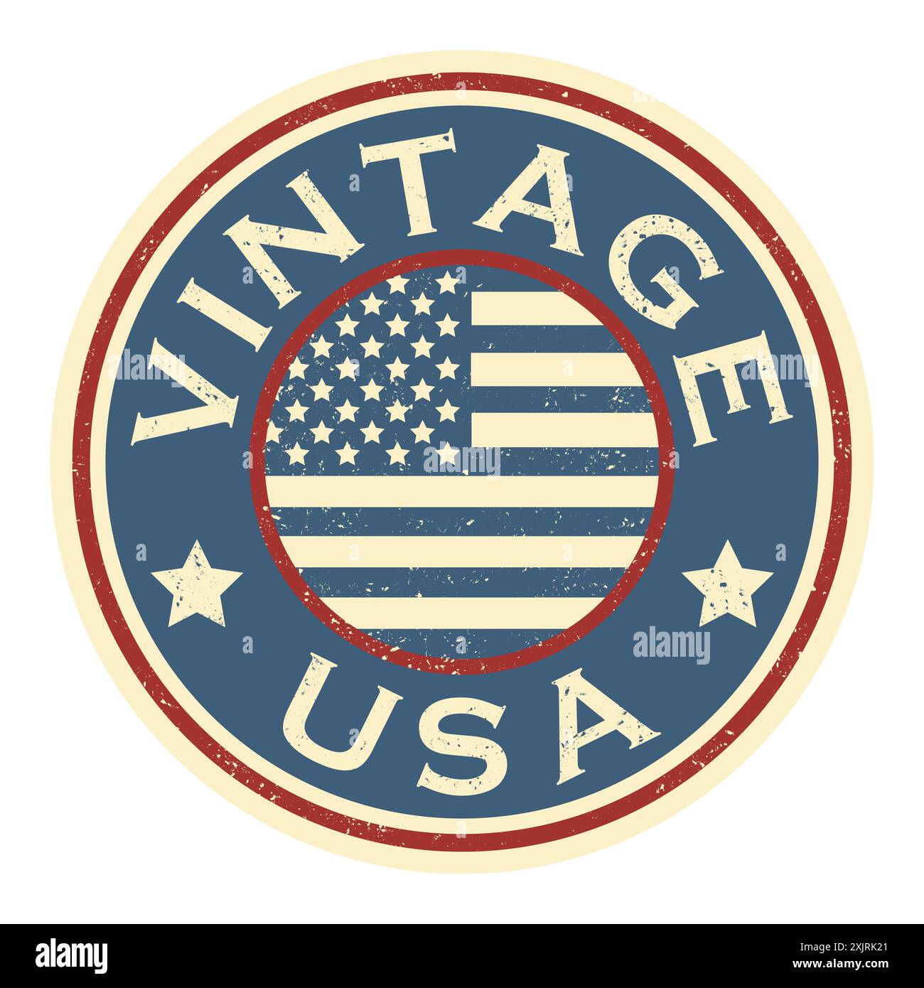 Vintage flag united states Cut Out Stock Images & Pictures - Alamy