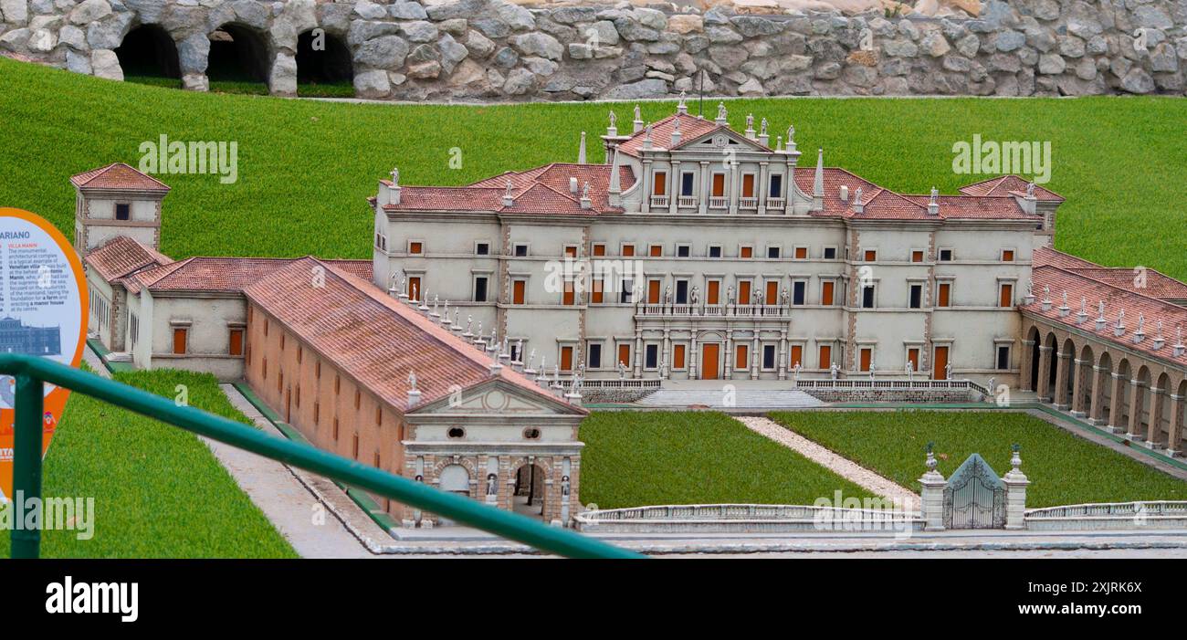 Viserba, Italy - June 25, 2024: Villa Manin at Theme park Italy in ...