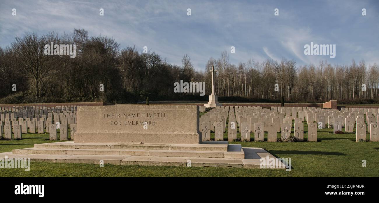 Military Cemetary and graves in northern France (WW1 Stock Photo - Alamy