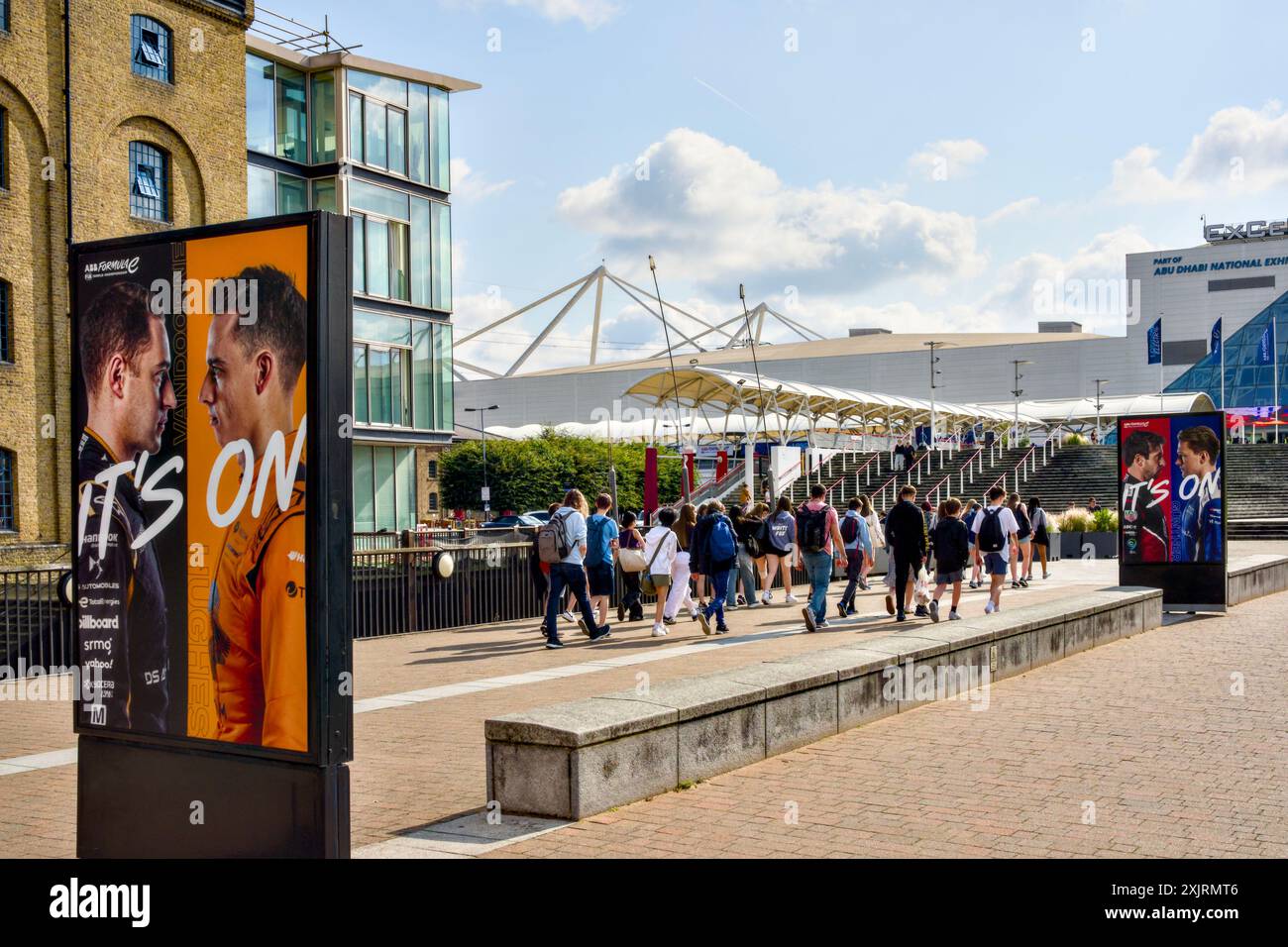 People Arriving At The Excel London, Royal Victoria Dock, Borough Of ...