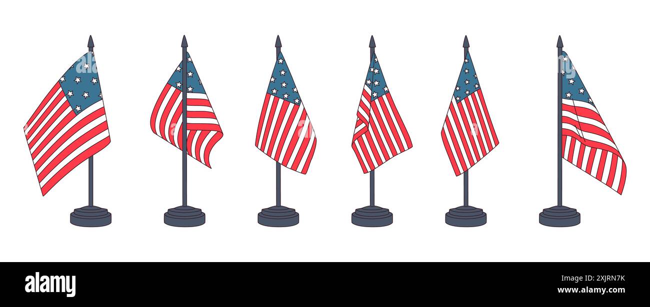 Flagpole cartoon Cut Out Stock Images & Pictures - Alamy