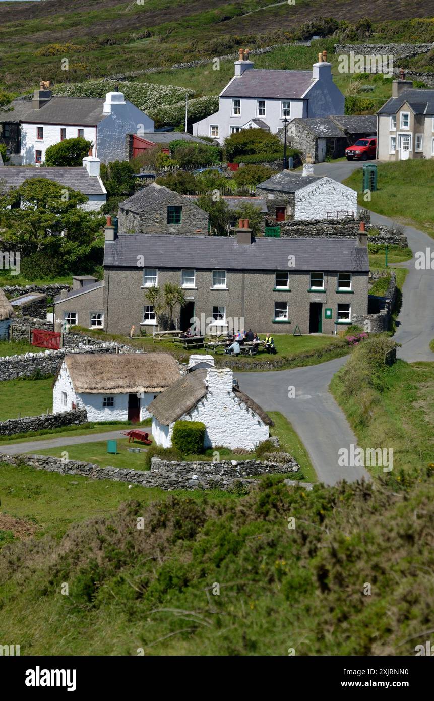 cregneash village isle of man Stock Photo - Alamy