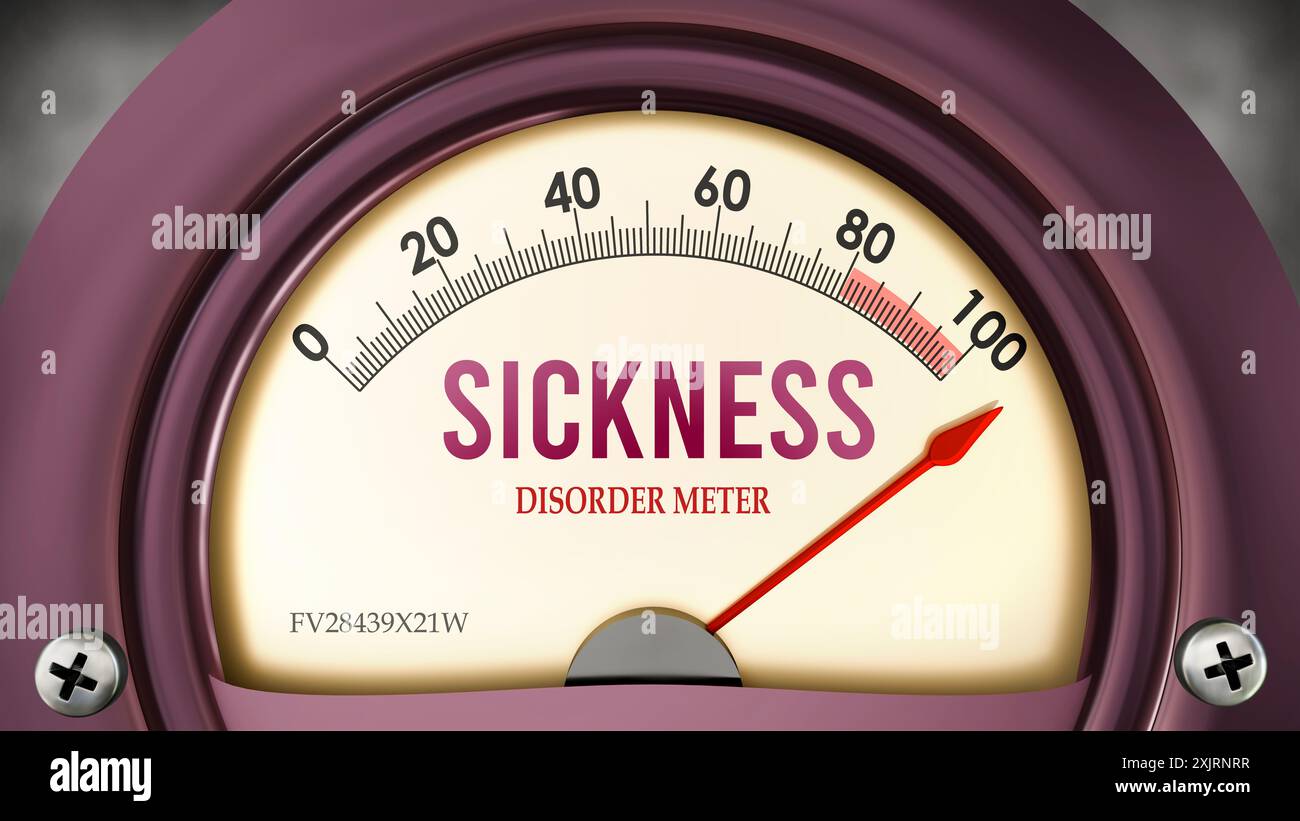 Sickness and disorder that is hitting a full scale hi-res stock ...