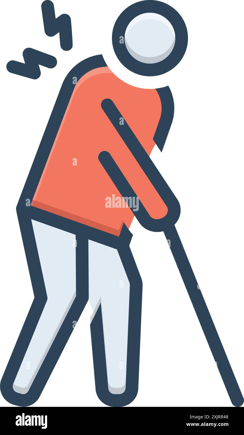 Chronic pain icon hi-res stock photography and images - Alamy