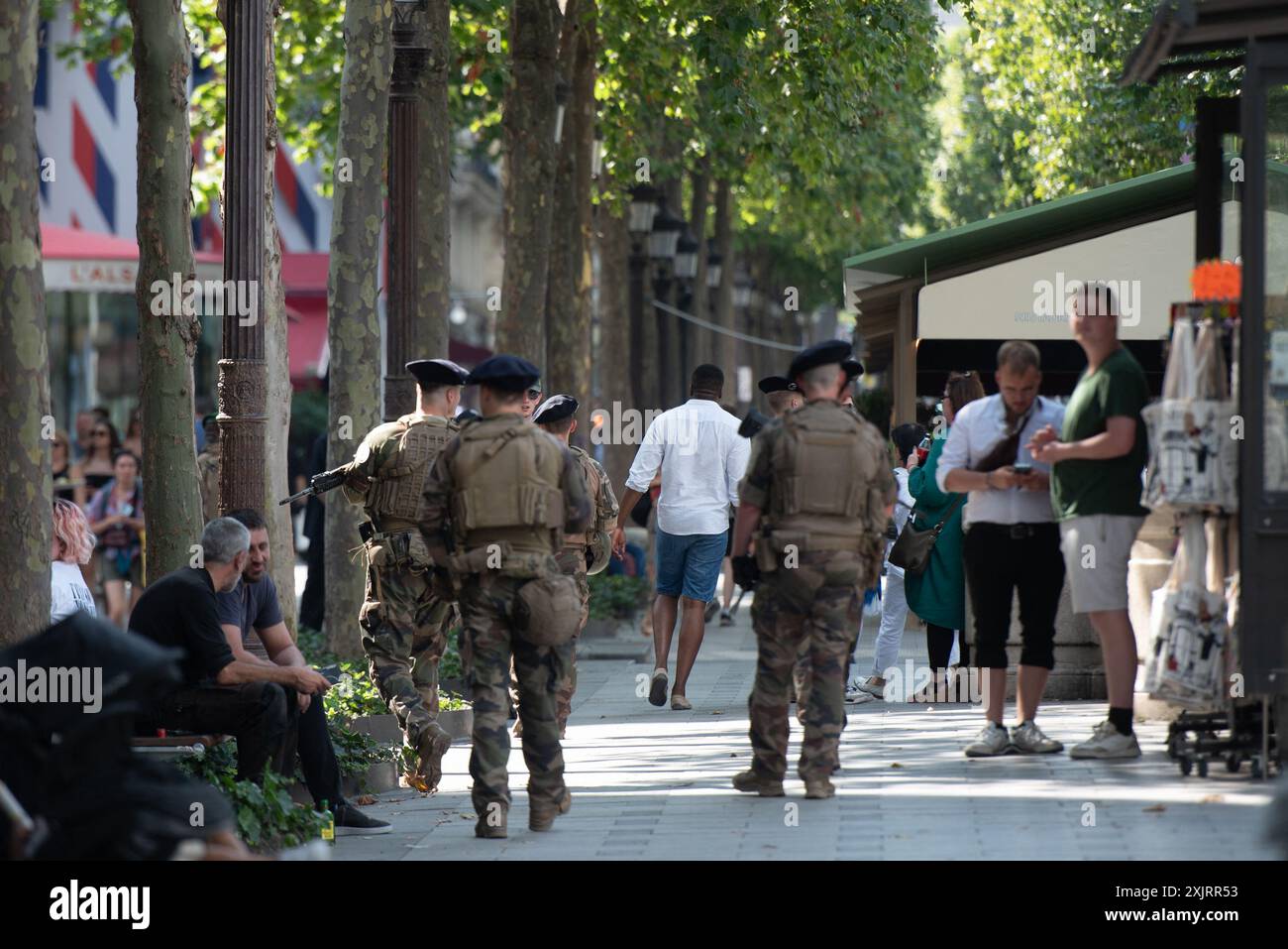 llustrations of the grey zone security perimeter ahead of Paris 2024 ...