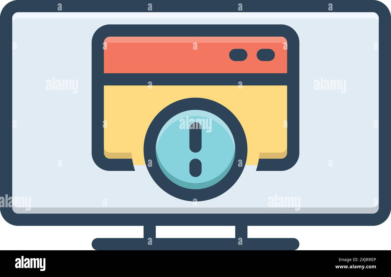 Icon for error,exclamation Stock Vector Image & Art - Alamy