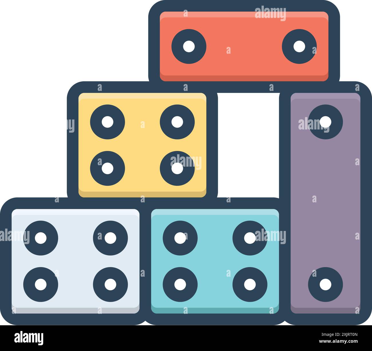 Square brick blocks Stock Vector Images - Alamy