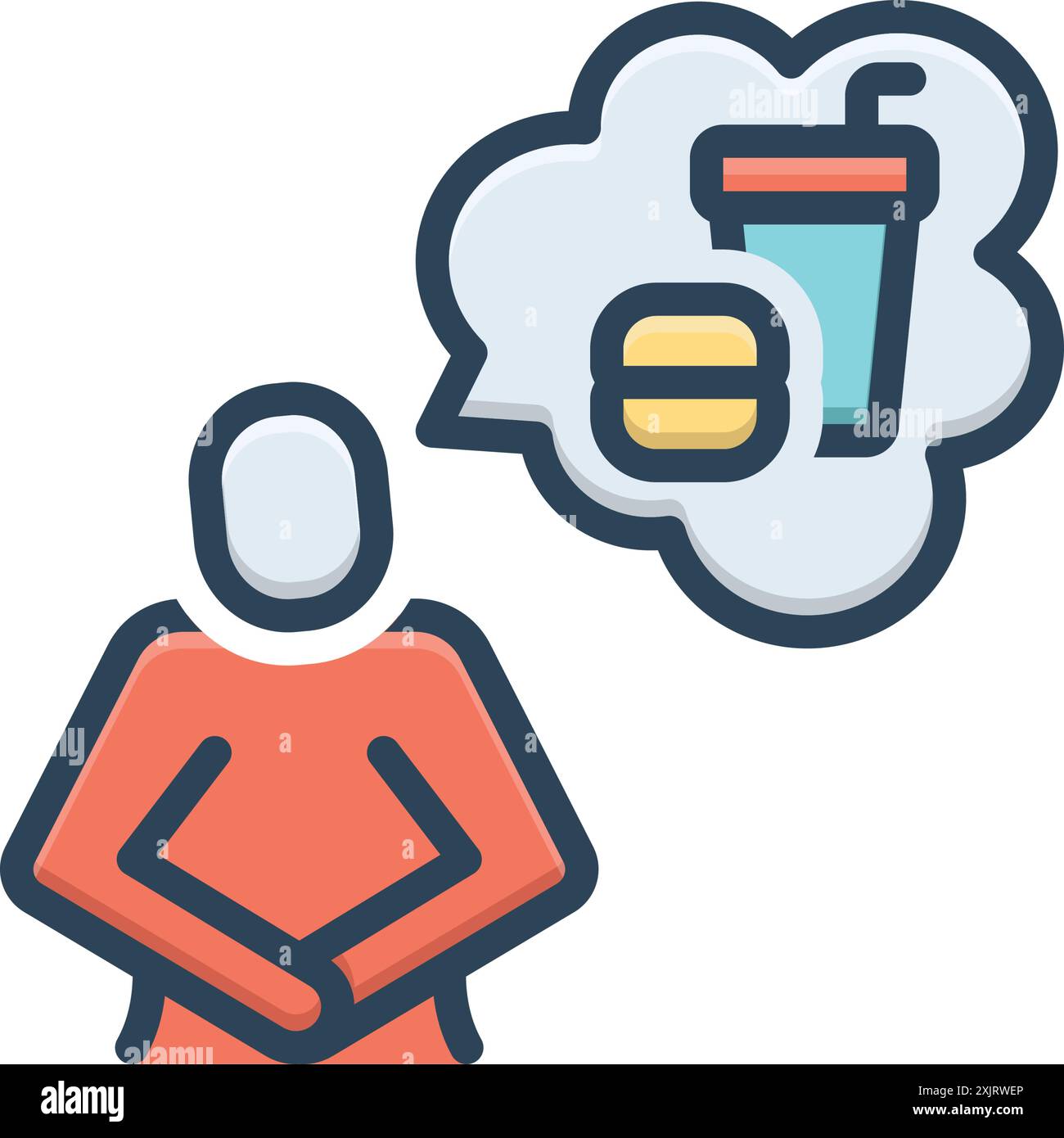 Hungry man logo hi-res stock photography and images - Alamy