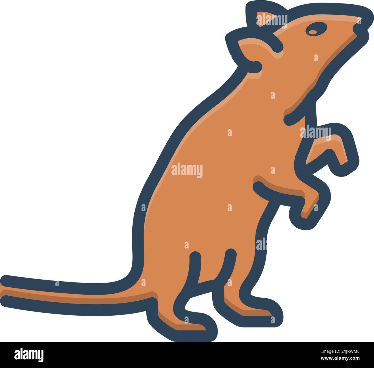 Standing rat silhouette hi-res stock photography and images - Alamy