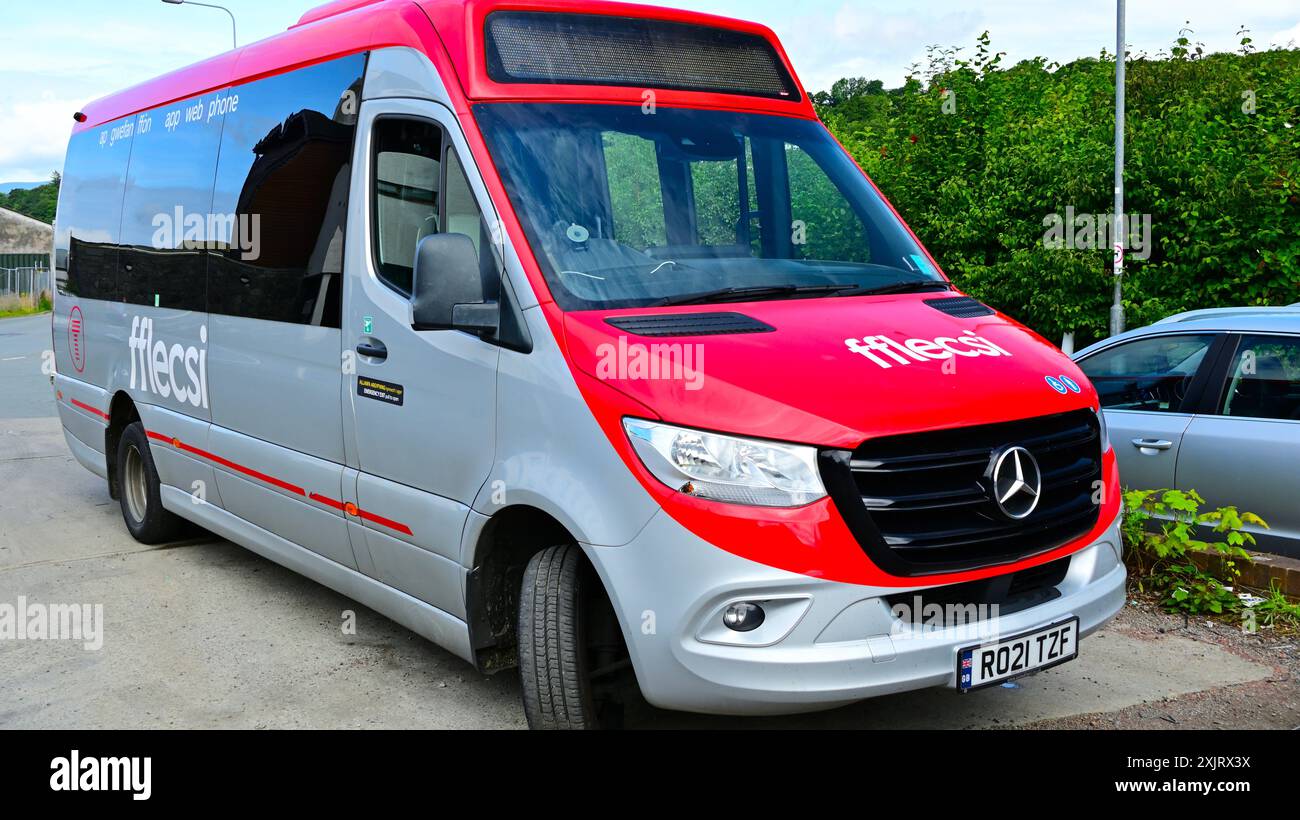 Grey and red mini bus hi-res stock photography and images - Alamy