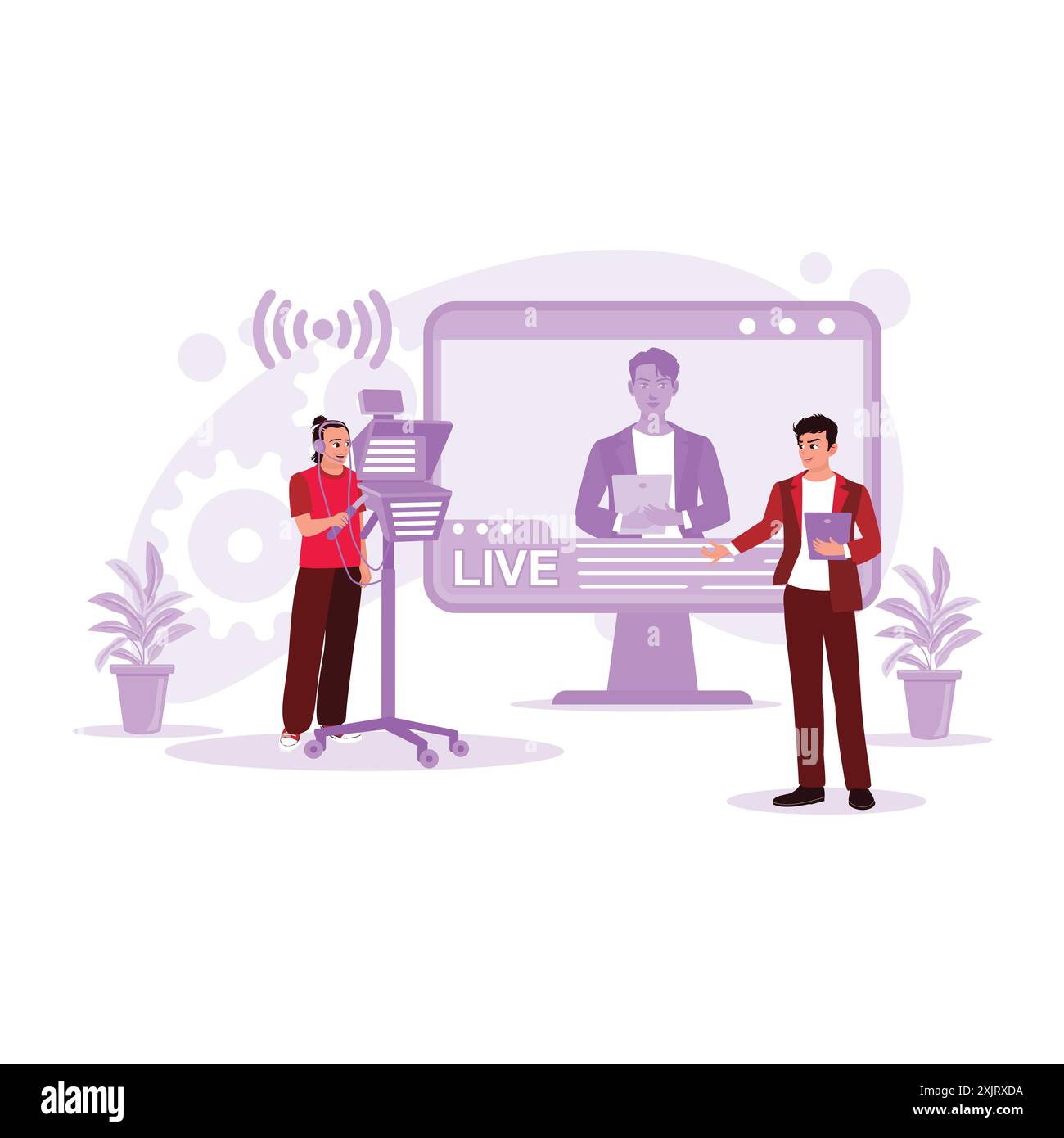 News anchors appear confidently on television shows and are partnered with by camera operators ...