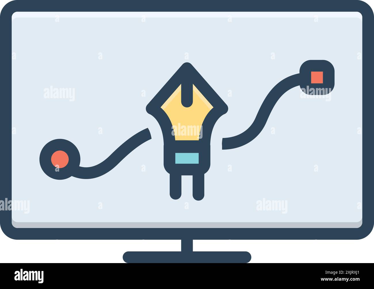 Curves vector hi-res stock photography and images - Alamy