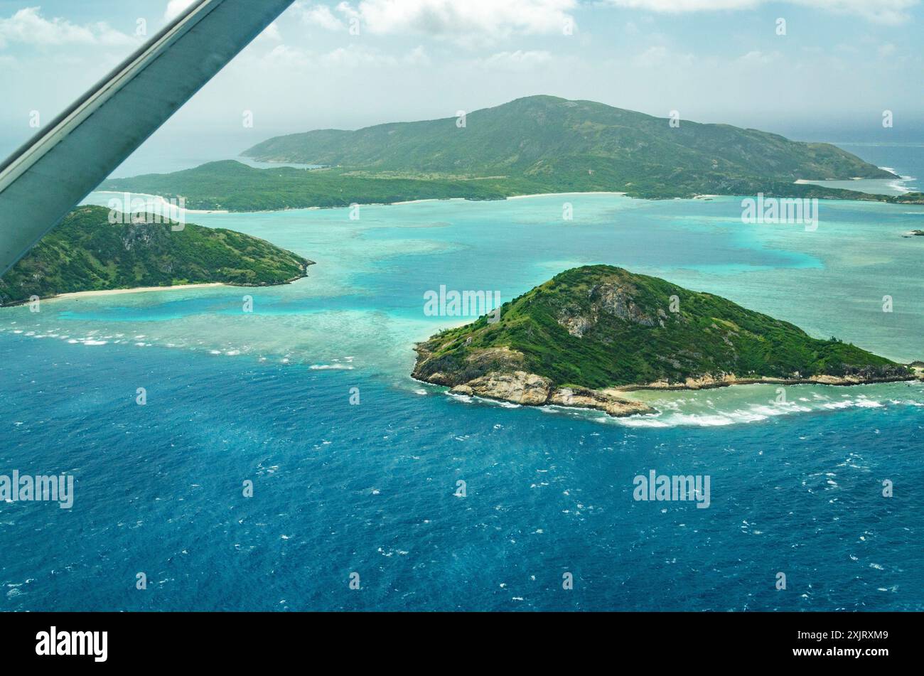 Spectacular aerial view on Lizard Island on Great Barrier Reef ...