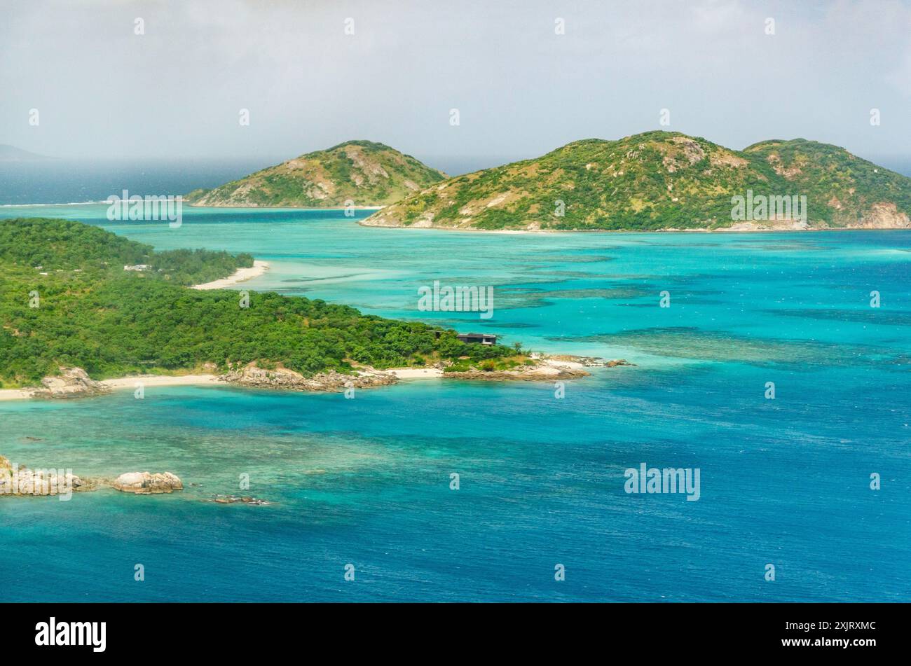Spectacular aerial view on Lizard Island on Great Barrier Reef ...