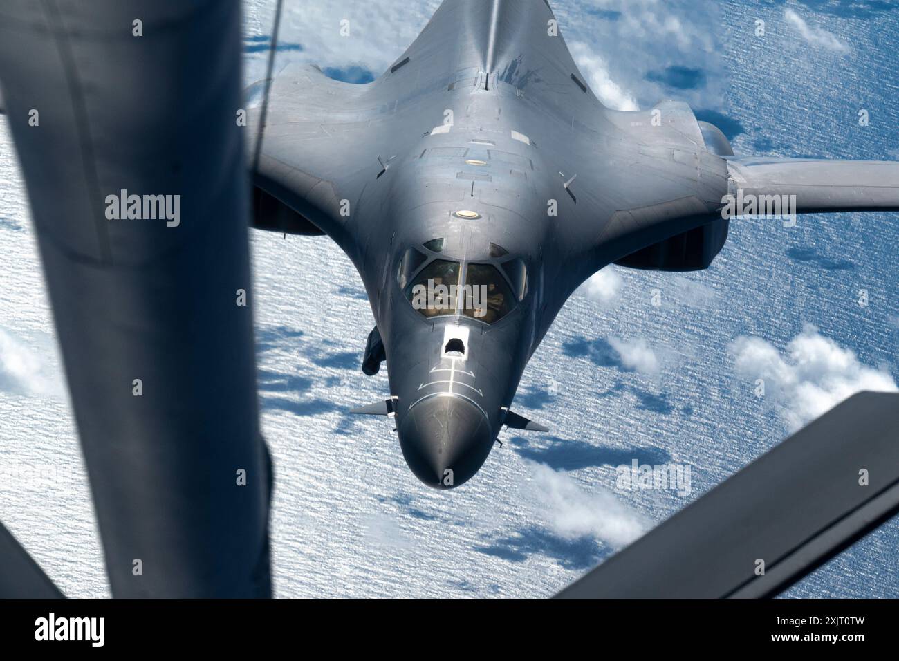 A U.S. Air Force B-1B Lancer attached to the 7th Bomb Wing, Dyess Air ...