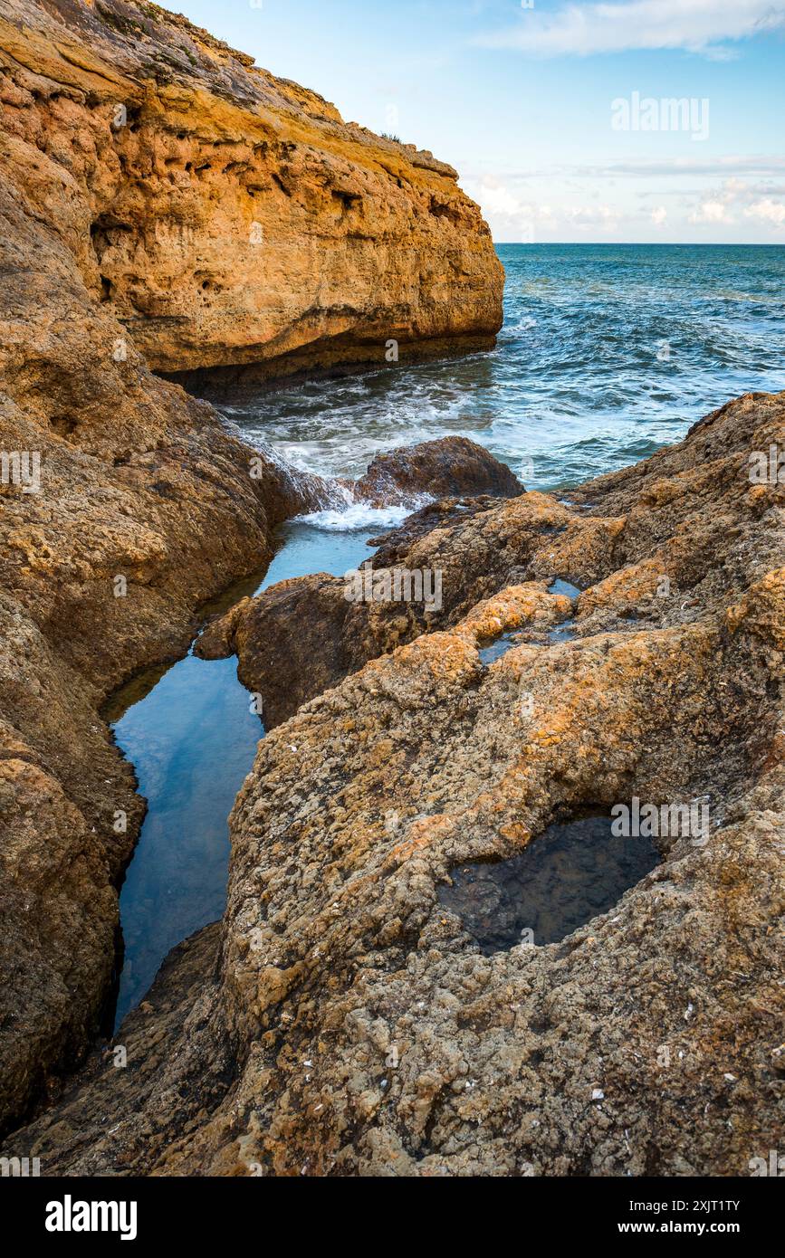 Carvoeiro limestone erosion portugal hi-res stock photography and ...