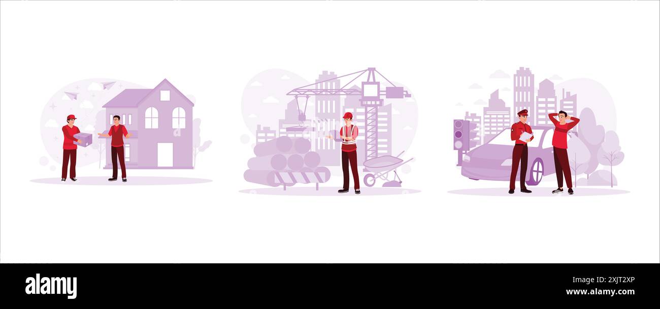 Police service project Stock Vector Images - Alamy