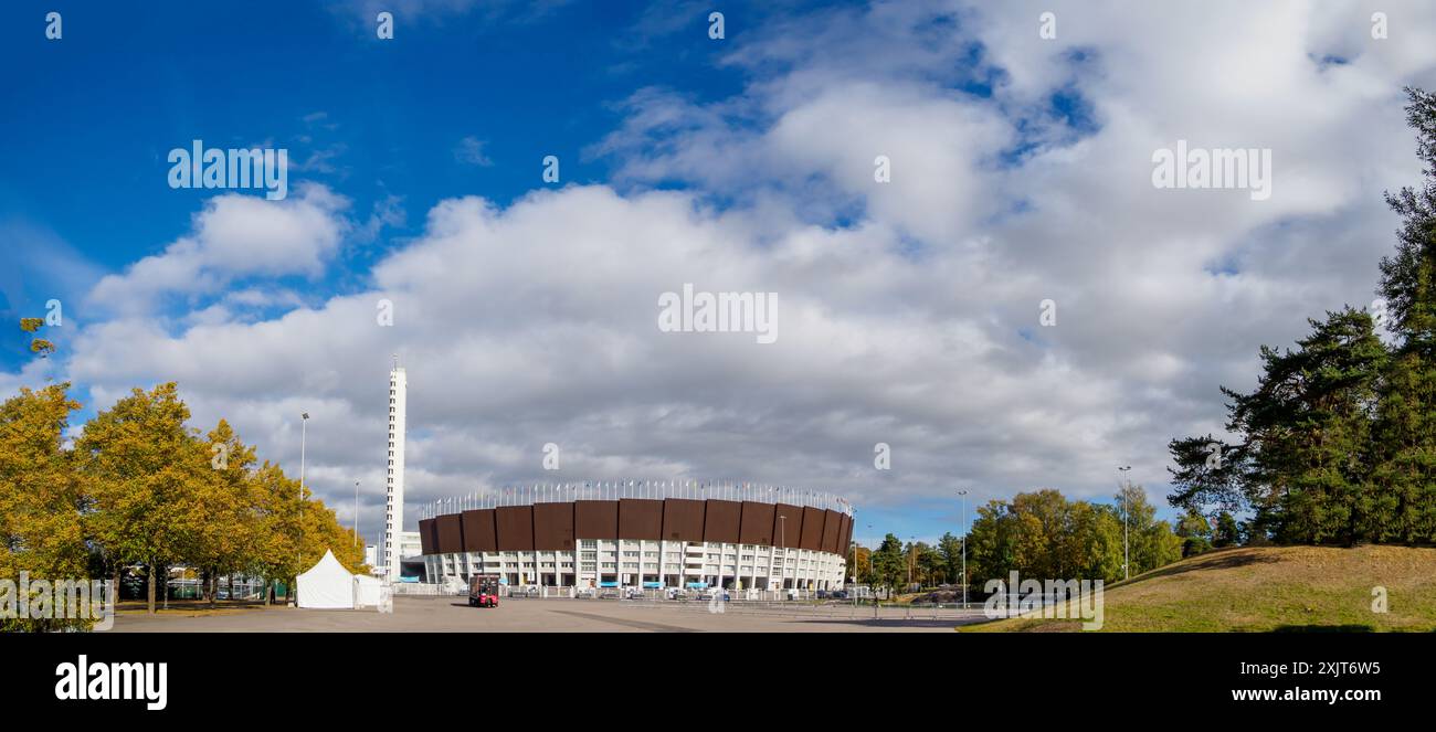 Helsinki, Finland - Sep, 2022: Olympic stadium (Olympiastadion) located ...