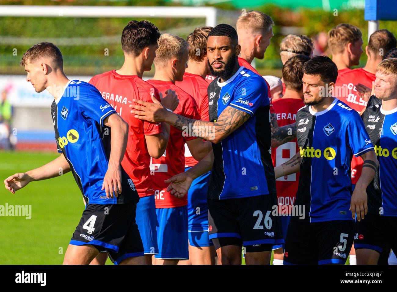 Hvidovre, Denmark. 19th July, 2024. Jafar Arias (26) of HB Koge seen ...