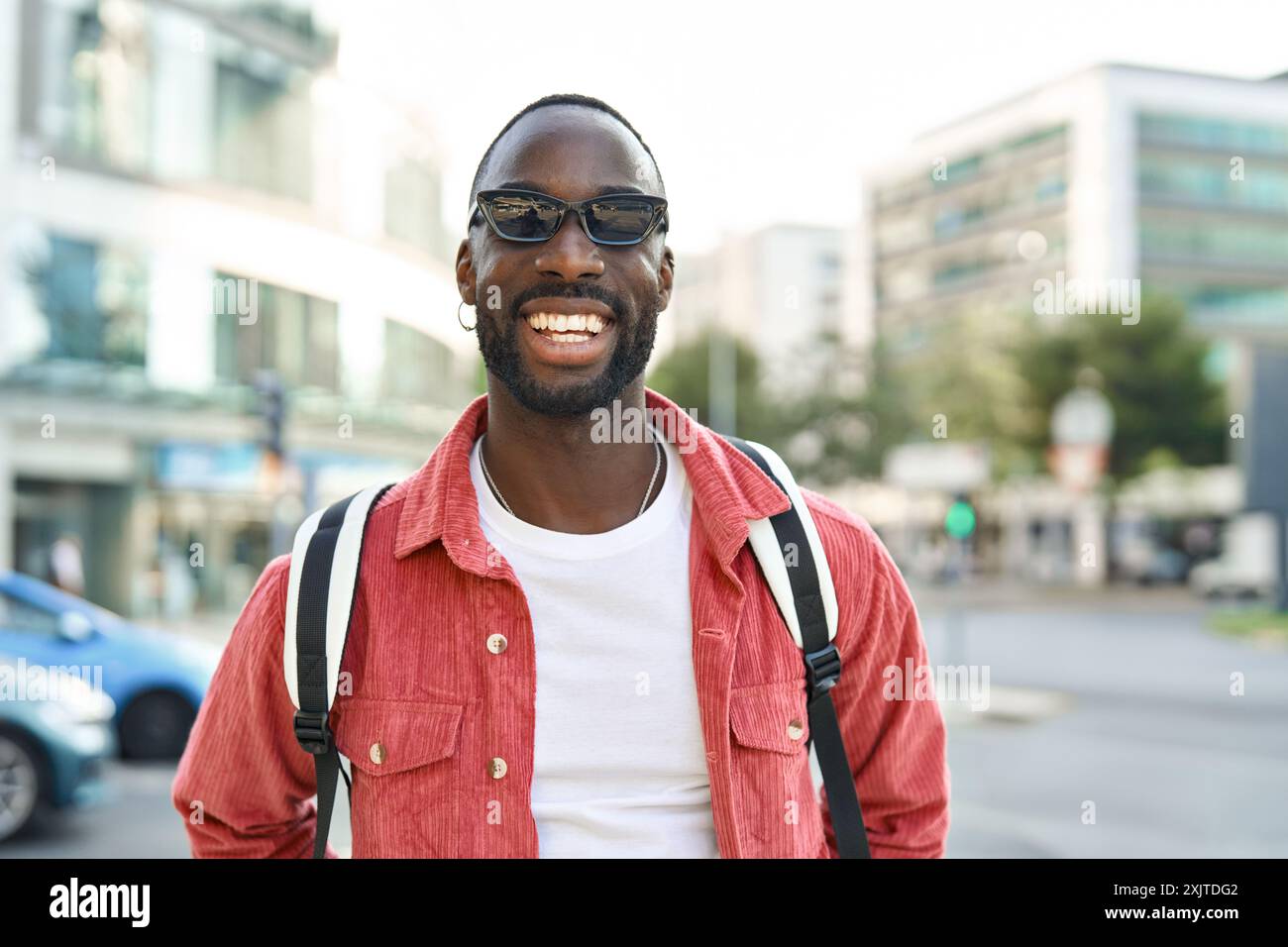 Young black man standing outside hi-res stock photography and images ...