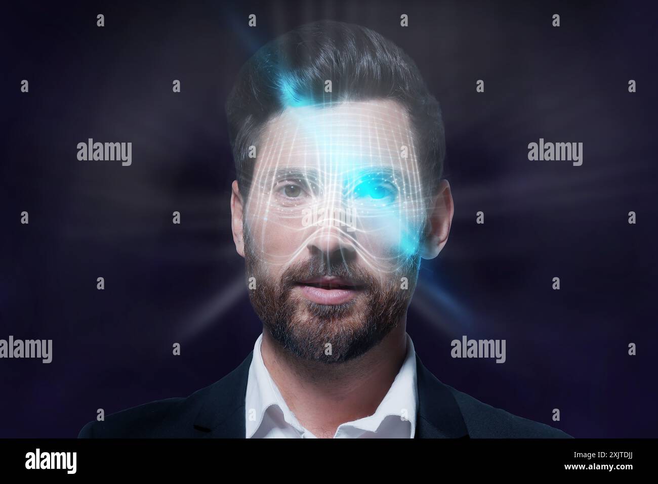 Face scanning screen hi-res stock photography and images - Alamy