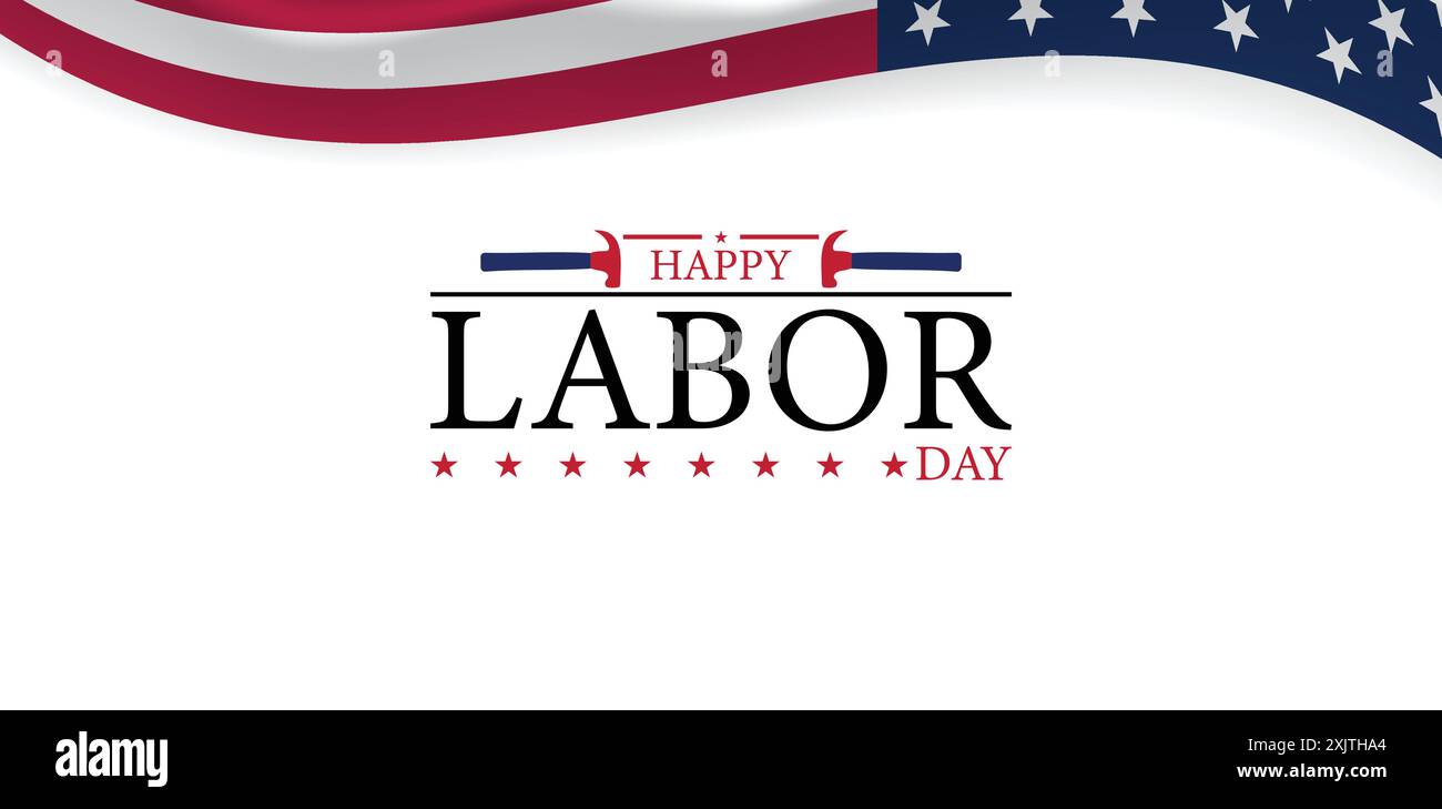 Labor Day in the USA Honoring Hard Work and Dedication Stock Vector ...
