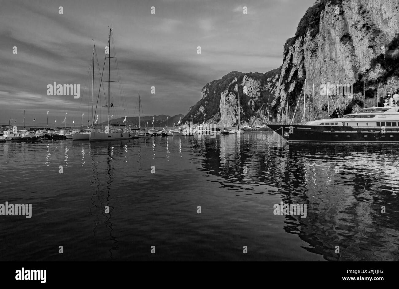 the wonderful island of Capri, amalfi coast, bay of naples, italy Stock ...