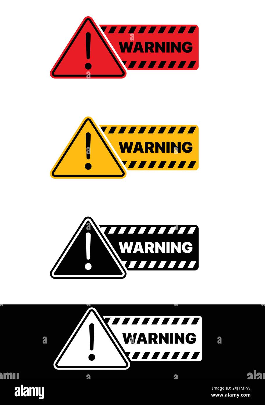 Industrial Safety Warning Signs – Bold Hazard Symbols and High-Contrast ...