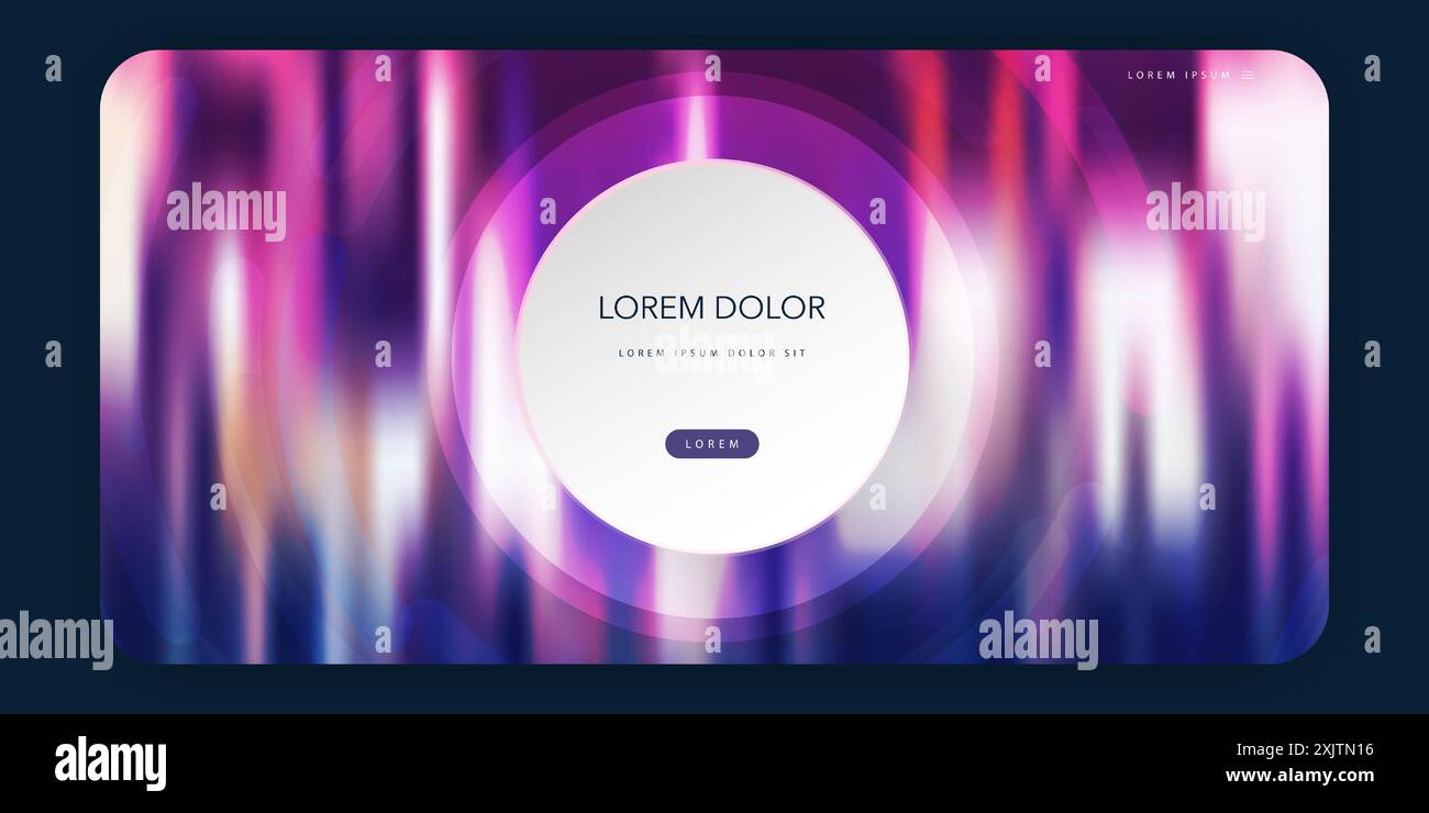 Abstract Colorful Blurred Header, Background or Landing Page, Multi ...