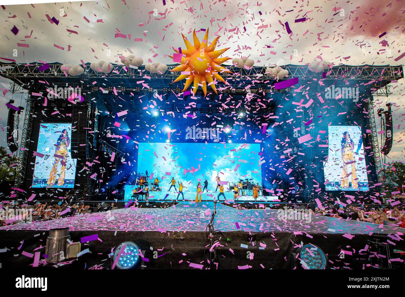 Aspach Schlagersaengerin Andrea Berg beim Auftritt am 19.07.2024 in ...