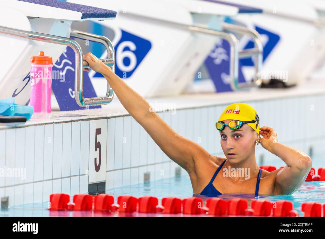 Hanna Rosvall of, Sweden. , . at a training session during a precamp ...