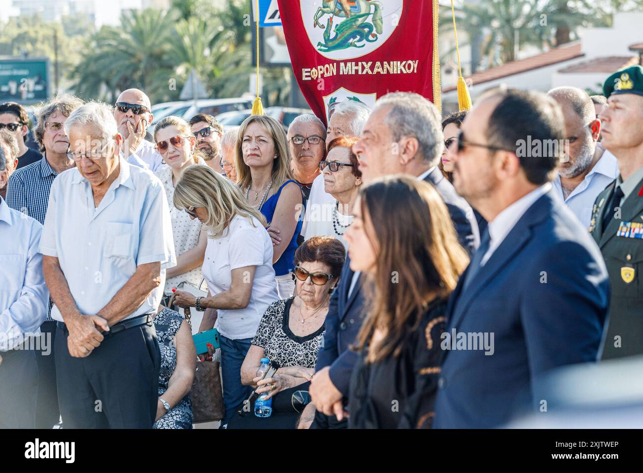 Cyprus : 50th invasion anniversary memorial Relatives of killed ...