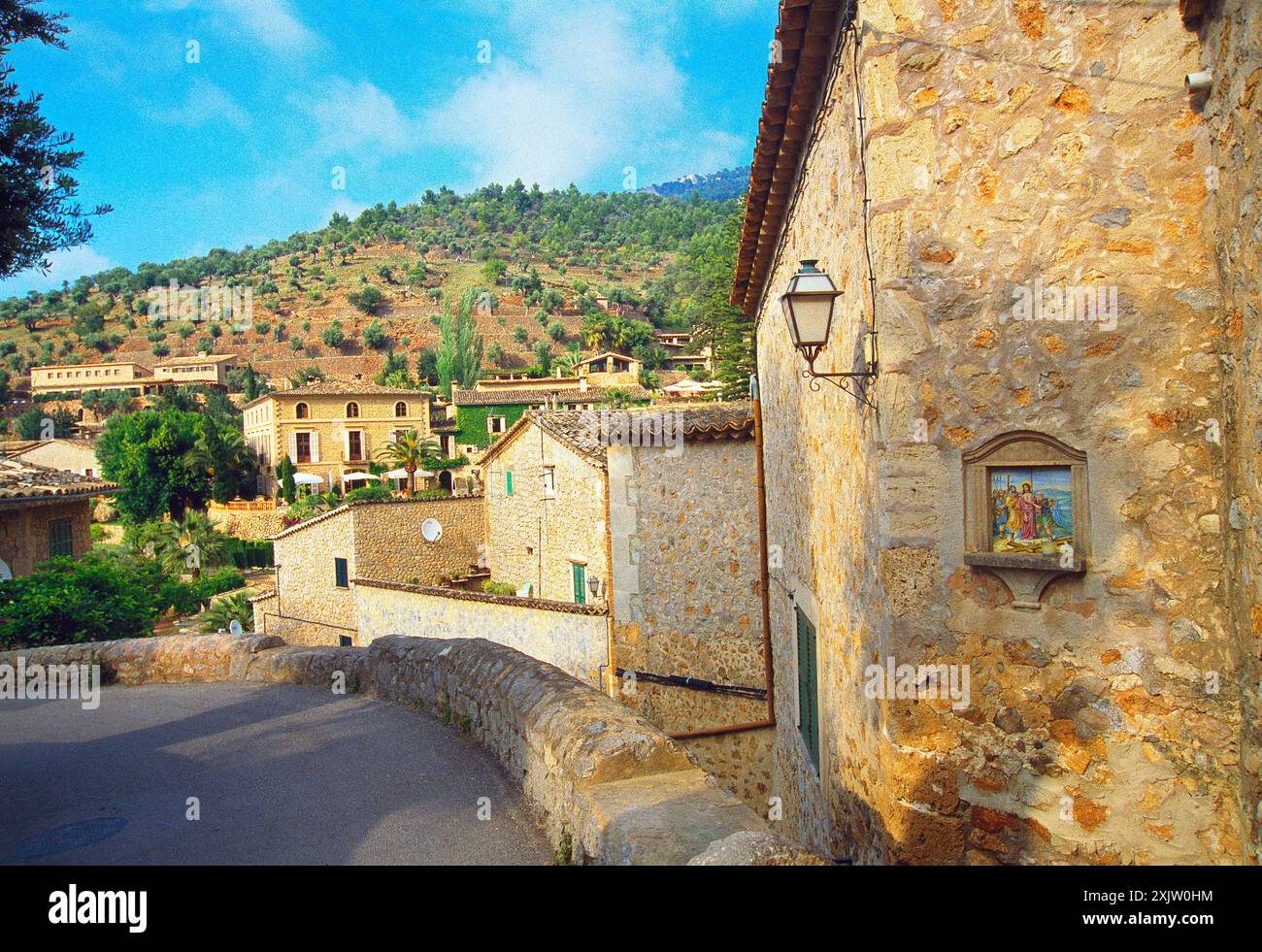 Street. Deia, Mallorca island, Balearic Islands, Spain Stock Photo - Alamy