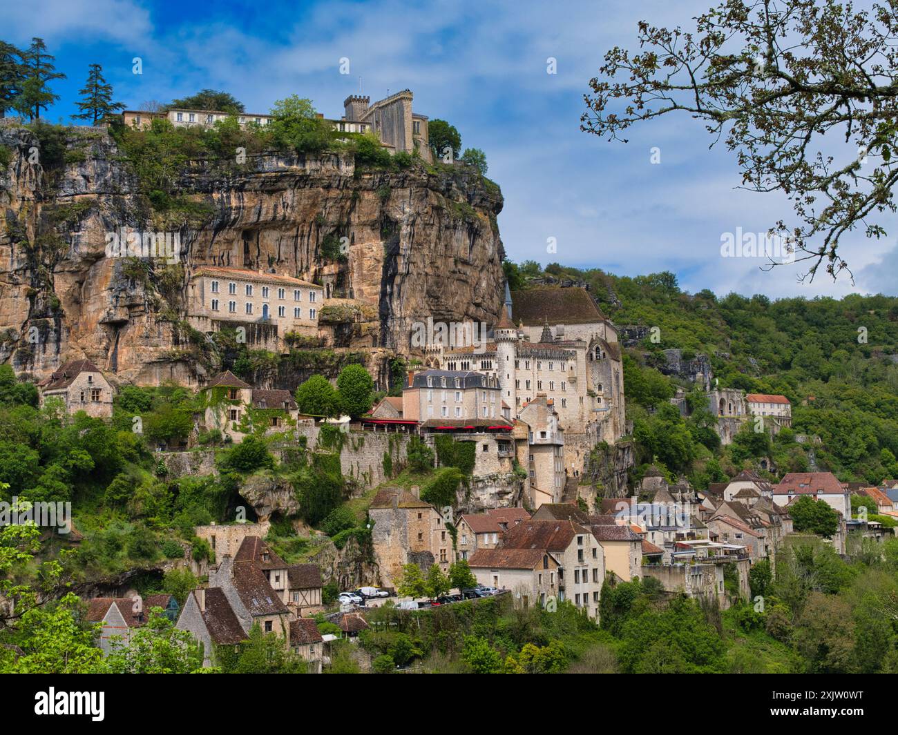 Rocamadour, France - 6 May 2024: The commune of Rocamadour in France ...