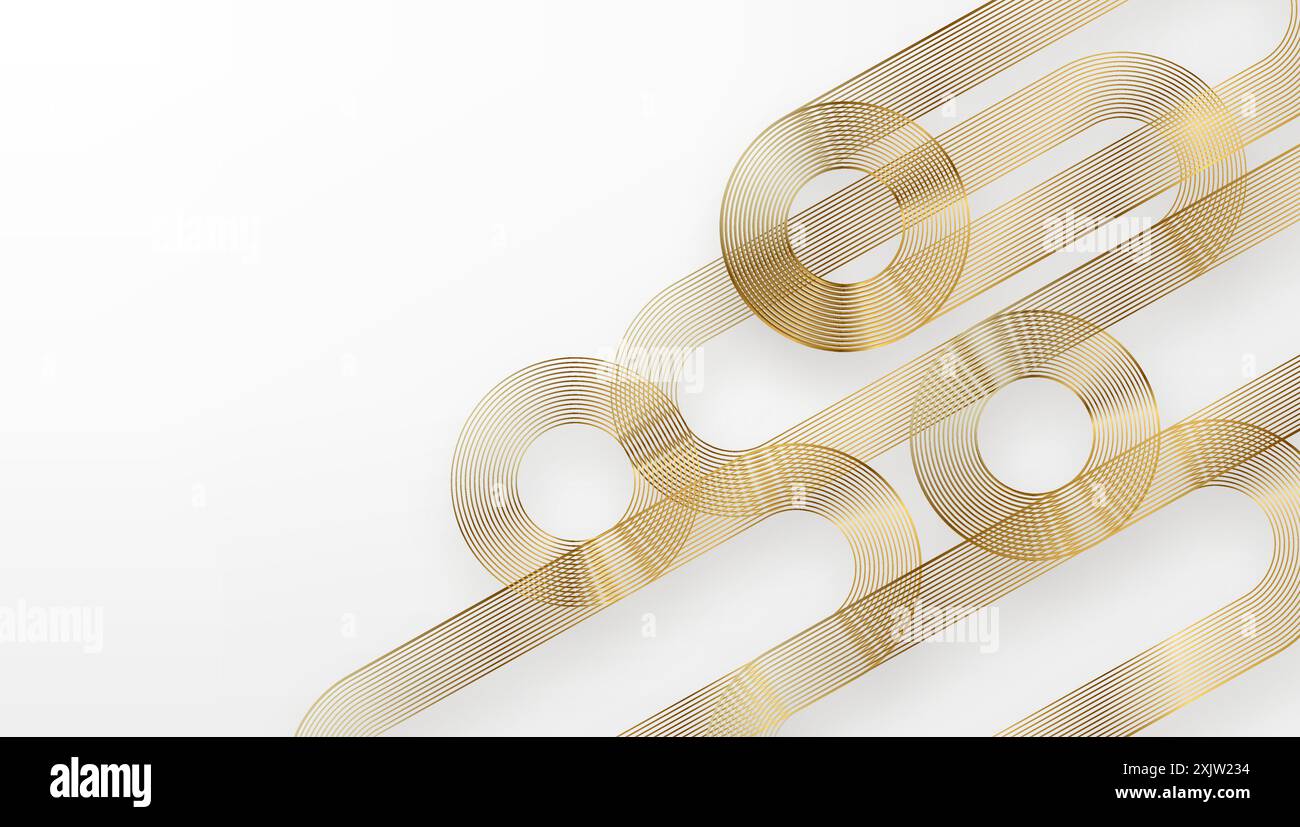 Abstract gold circle lines on white background Stock Vector Image & Art ...
