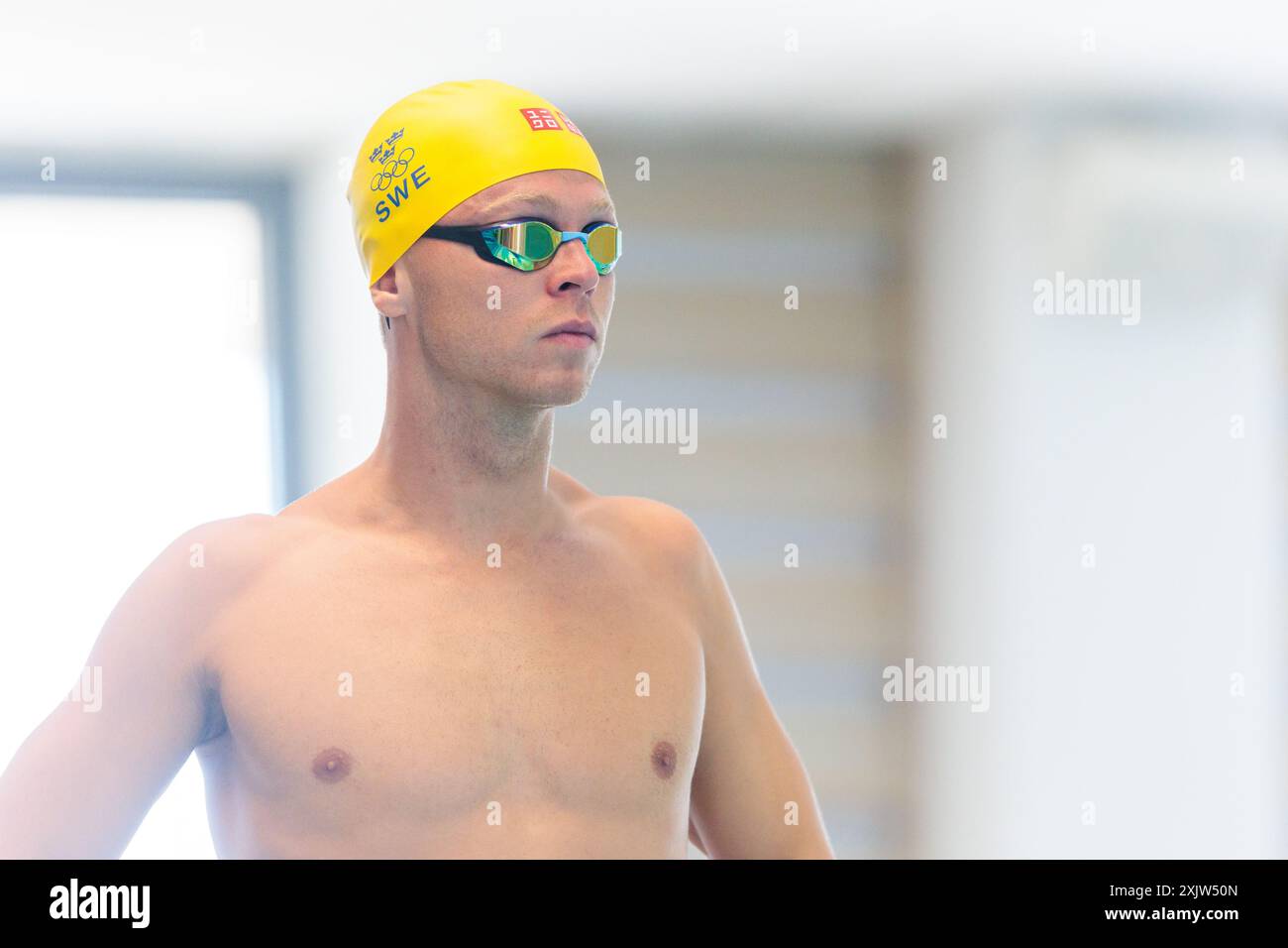 Victor Johansson of, Sweden. , . at a training session during a precamp ...