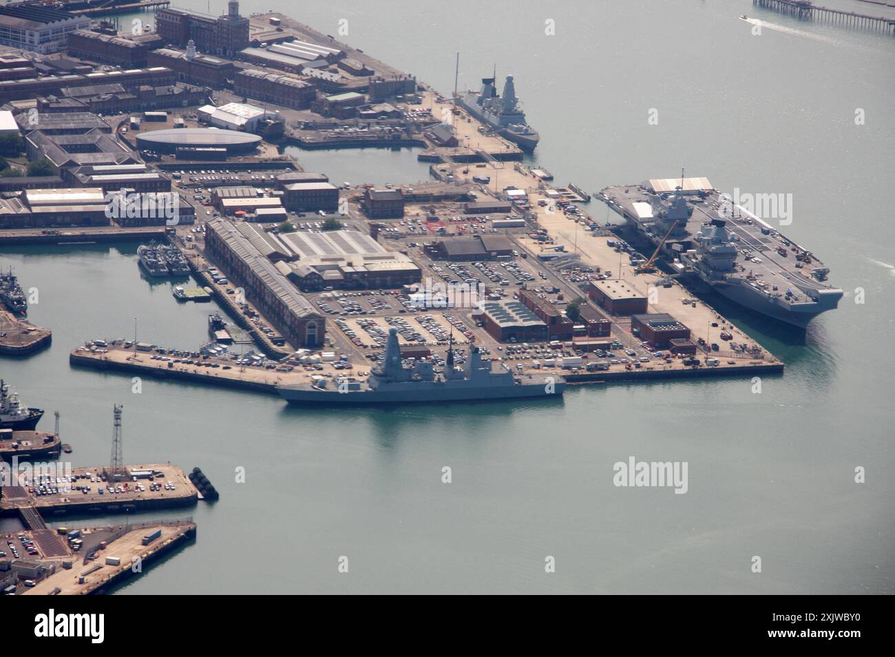 Aerial view of hms prince of wales hi-res stock photography and images ...