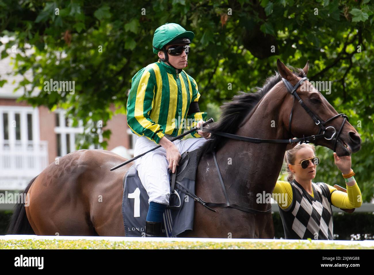Ascot, Berkshire, UK. 12th July. 2024. Horse Magnum Opus ridden by ...