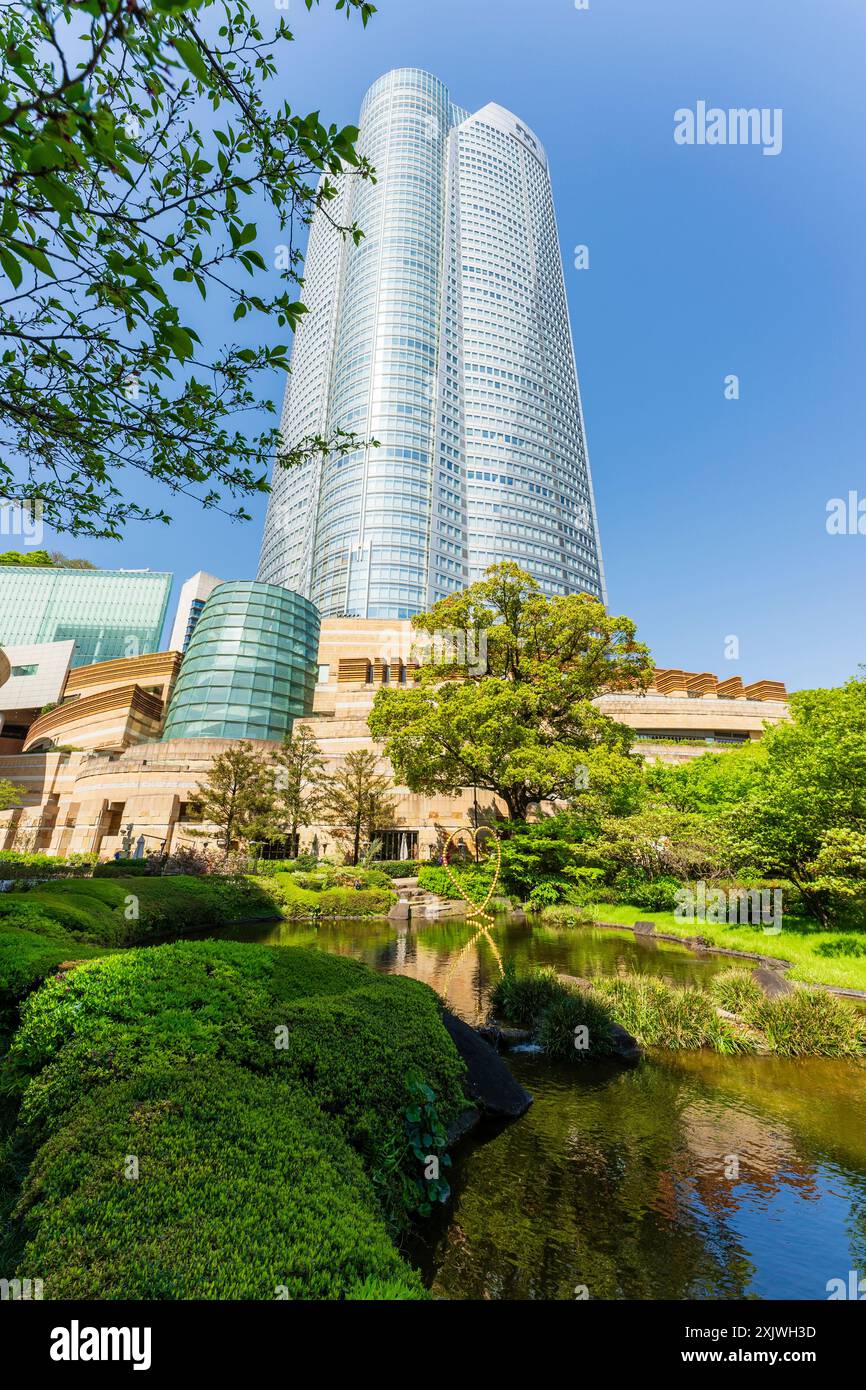 The Mori Tower, with Mori art Museum entrance building in front ...