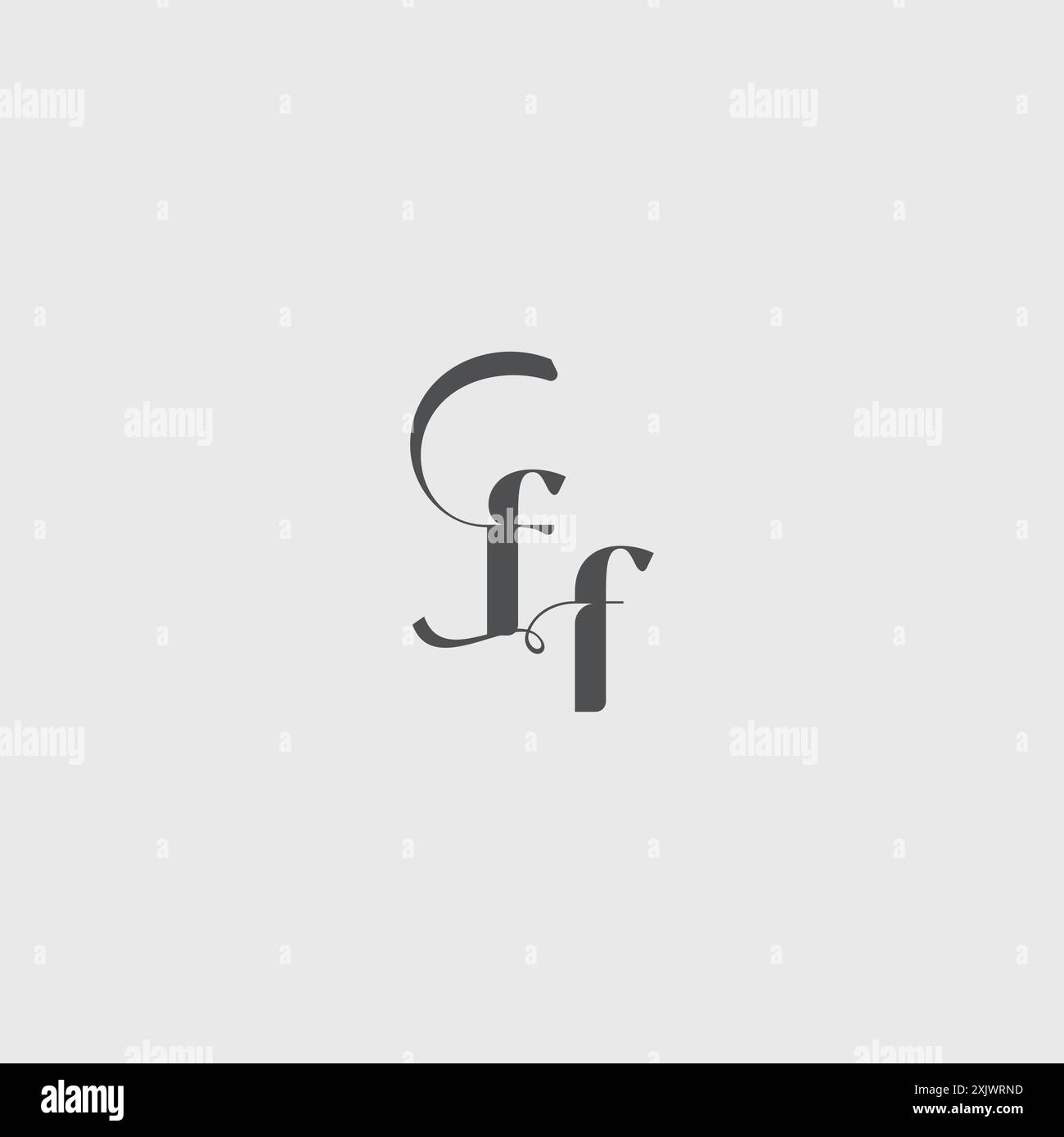 Ff initials logo Black and White Stock Photos & Images - Alamy