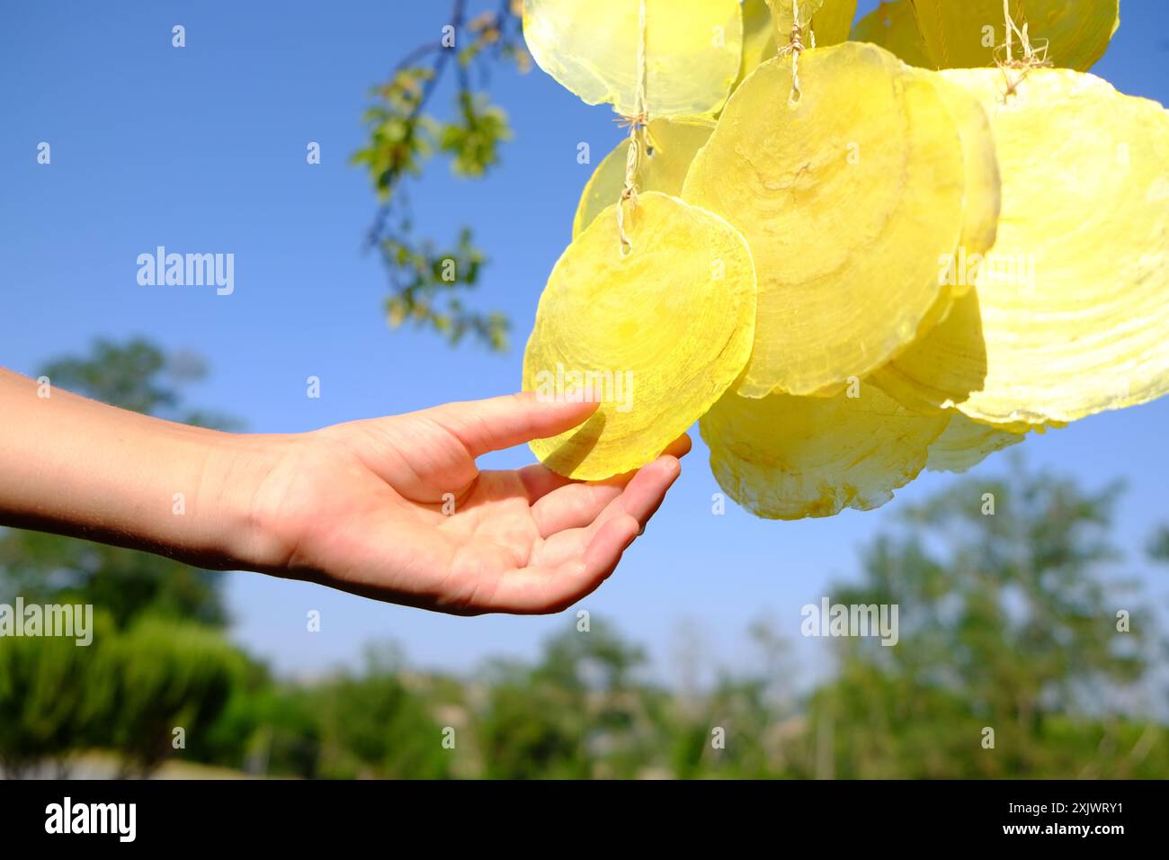 Beautiful hanging wind chime mobile hi-res stock photography and images ...