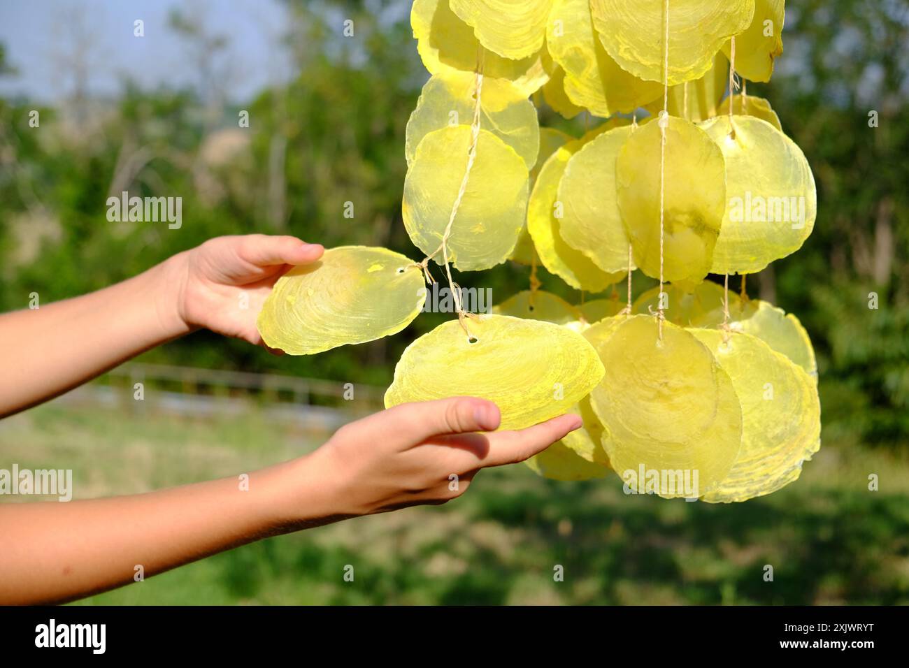 Beautiful hanging wind chime mobile hi-res stock photography and images ...