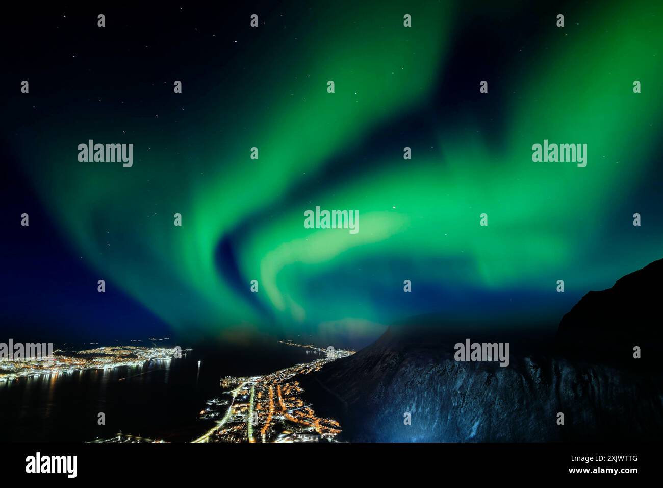 Tromso northern lights car hi-res stock photography and images - Alamy