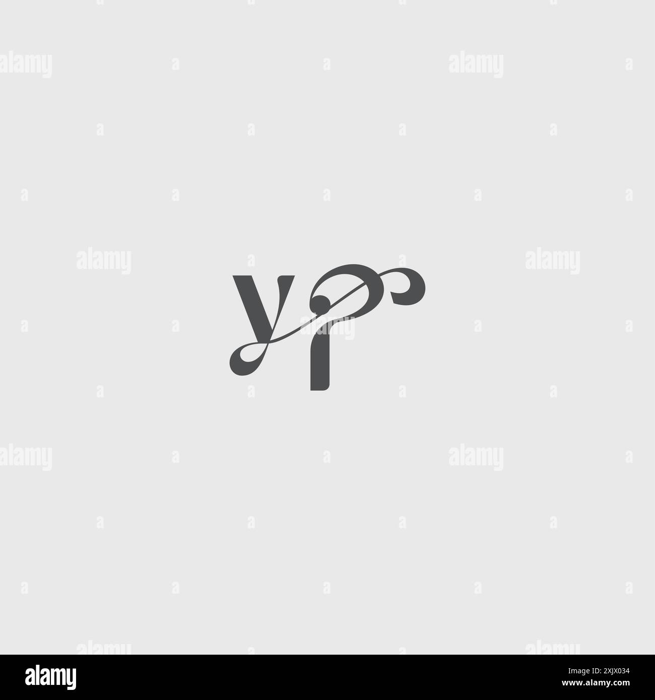 YI letter simple and minimalism Classy black fashion beauty monogram ...