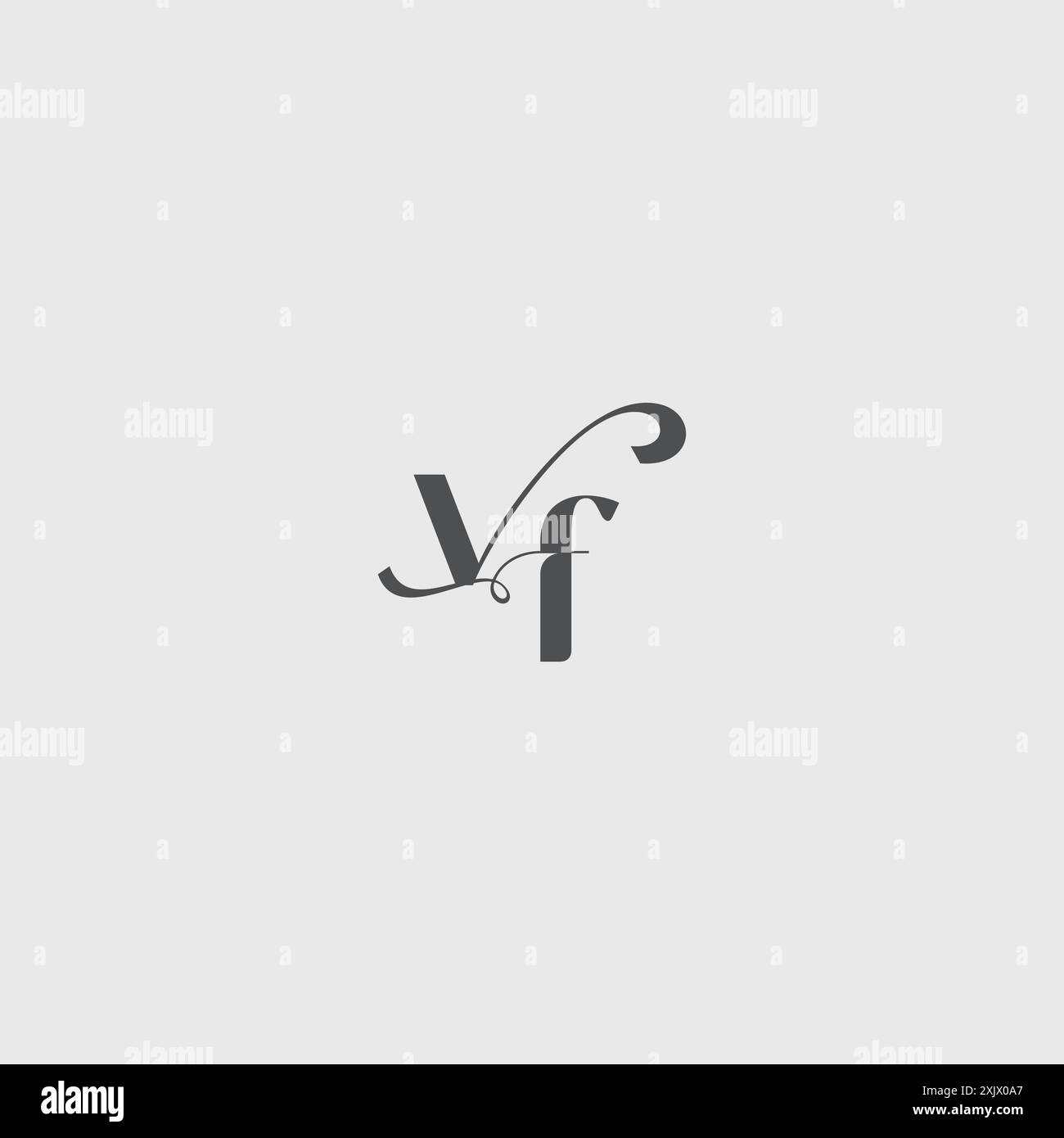 simple and minimalism VF beauty monogram initial logo letter Classy ...