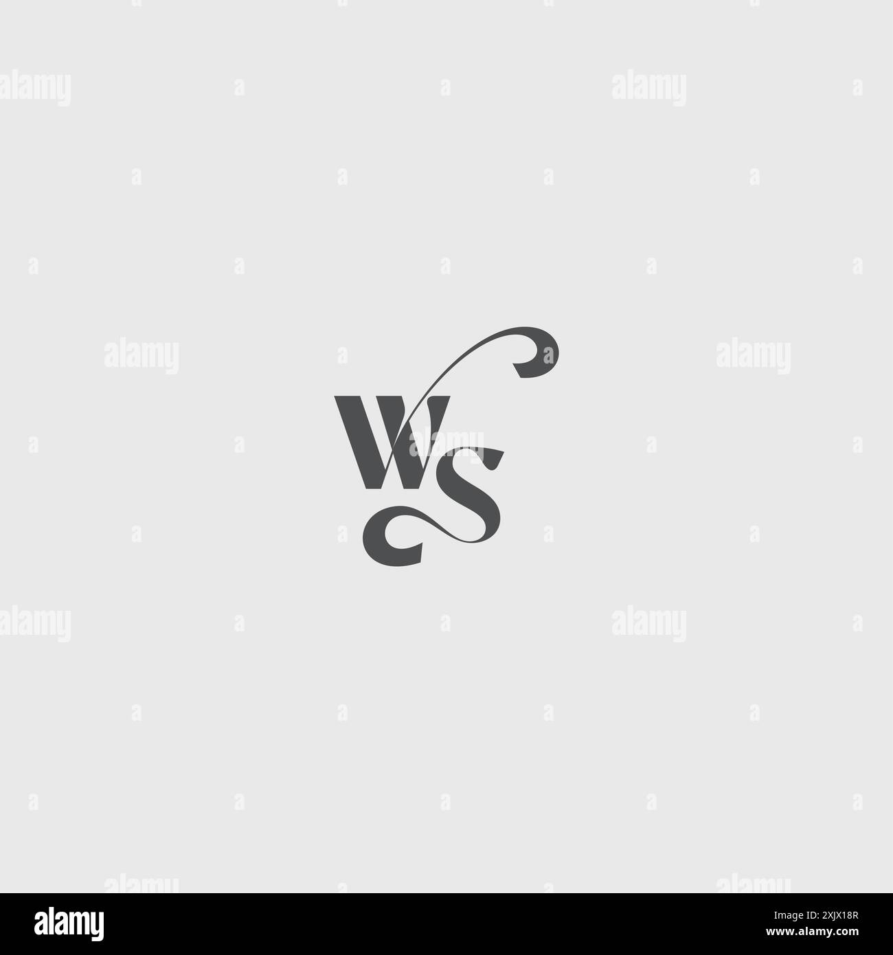 Ws fashion logo Black and White Stock Photos & Images - Alamy