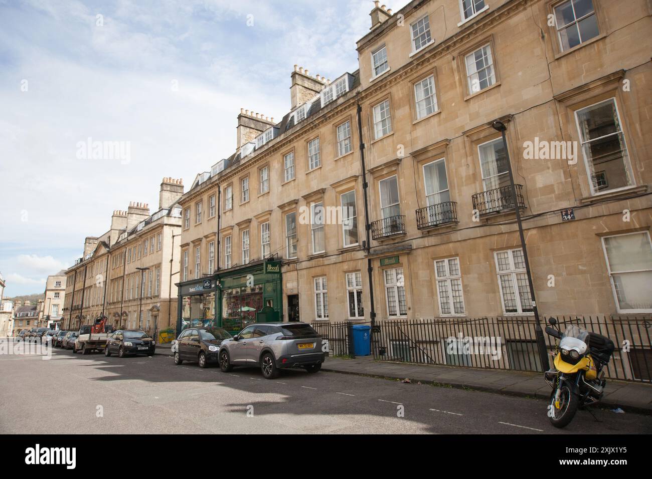 Views of Alfred Street in Bath, Somerset in the United Kingdom Stock ...